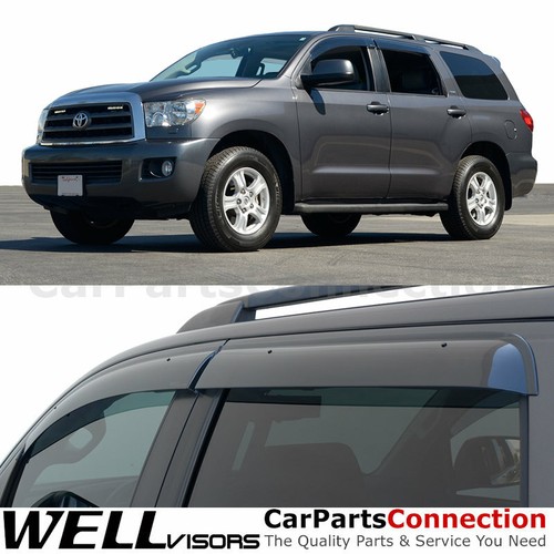 WellVisors For Window Visors For 08-22 Toyota Sequoia Sun Visors For ...
