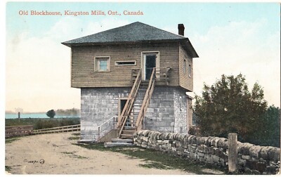 KINGSTON MILLS, Ontario, OLD BLOCKHOUSE, antique unposted postcard | eBay