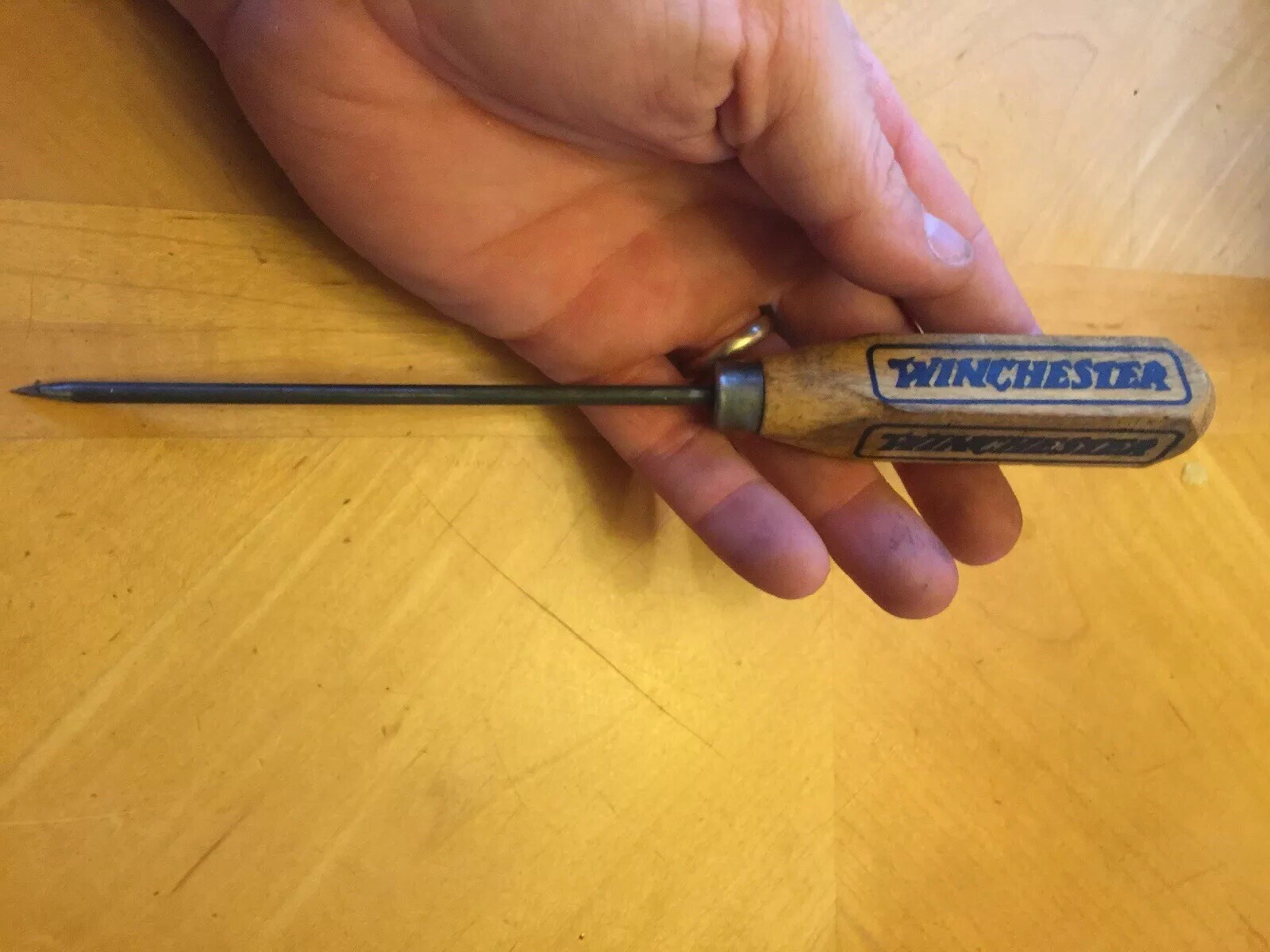 Winchester Ice Pick Metal Patina Wood Gun Firearms Gunsmith Collector ...