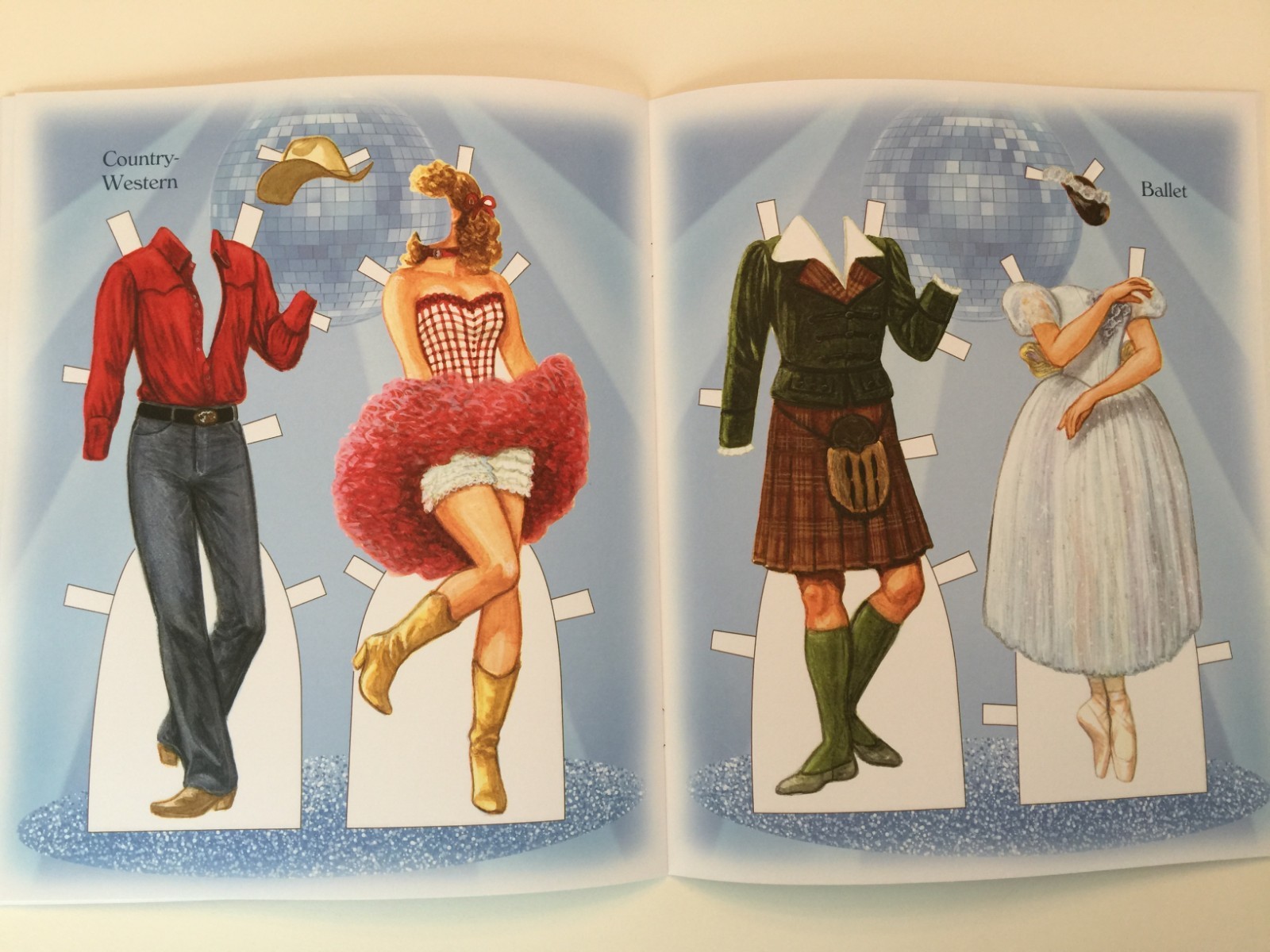 Dazzling! DANCING WITH PAPER DOLLS - Costumes for 8 dance styles! | eBay