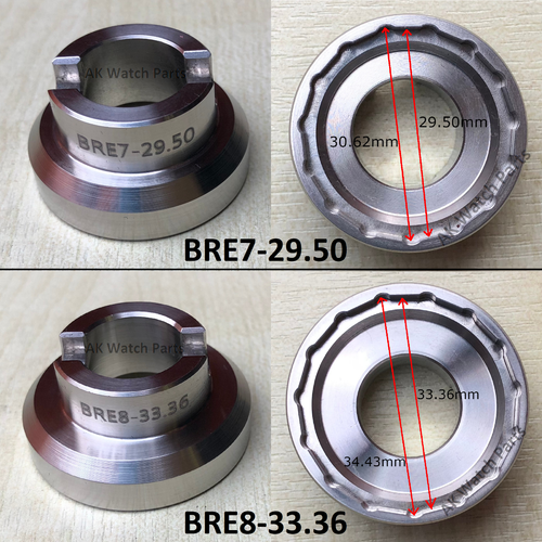 IN 15 SIZES S/S Watch Back Case Opener Die For Breitling Removal Tool ...