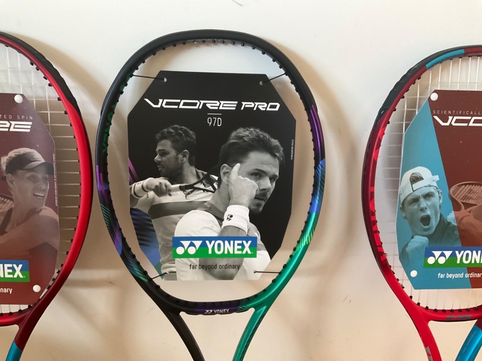 Yonex VCore Pro 97D Tennis Racquet - w/Yonex string set , Free Post ...