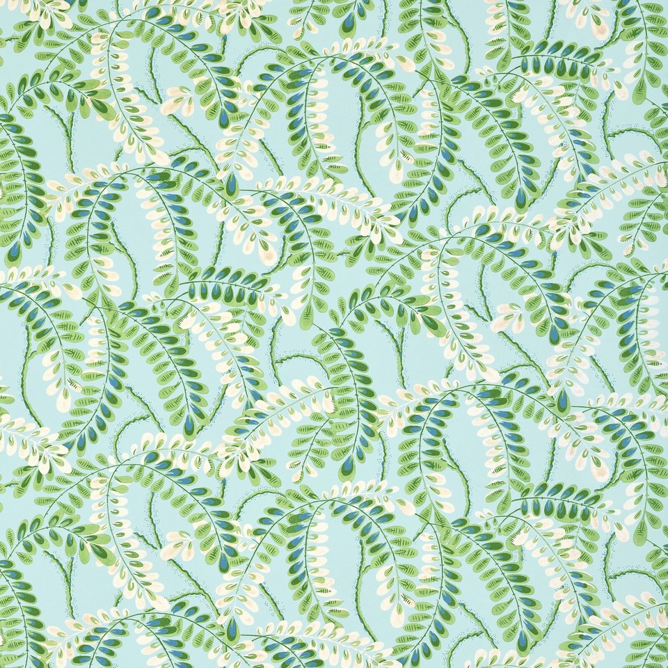 Thibaut Wallpaper Augusta from Wanderlust Collection in Double Rolls ...