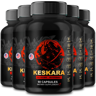 (5 Pack) Keskara Pills for Ed, Kes Kara Male Supplement Capsules (300 ...