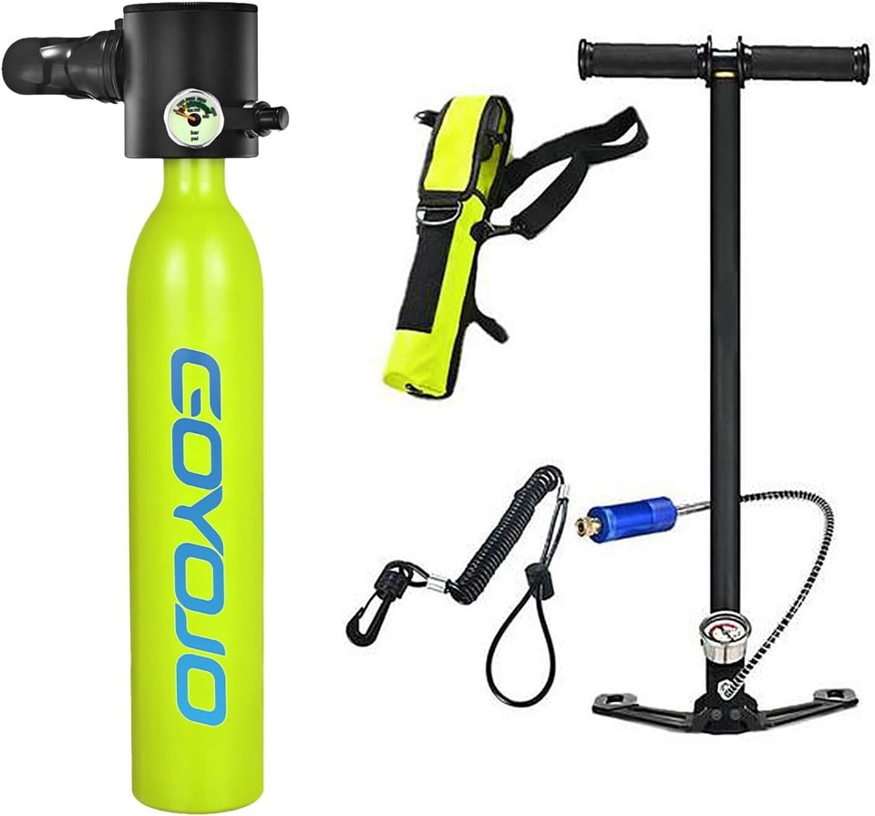 Scuba Diving Oxygen Tank Kit 0.5L/1L Cylinder Underwater Breather ...