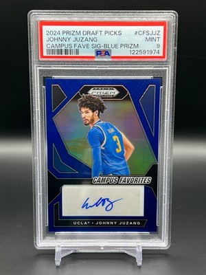 2024 Prizm Draft Picks - Johnny Juzang Blue Campus Favorites Auto RC ...