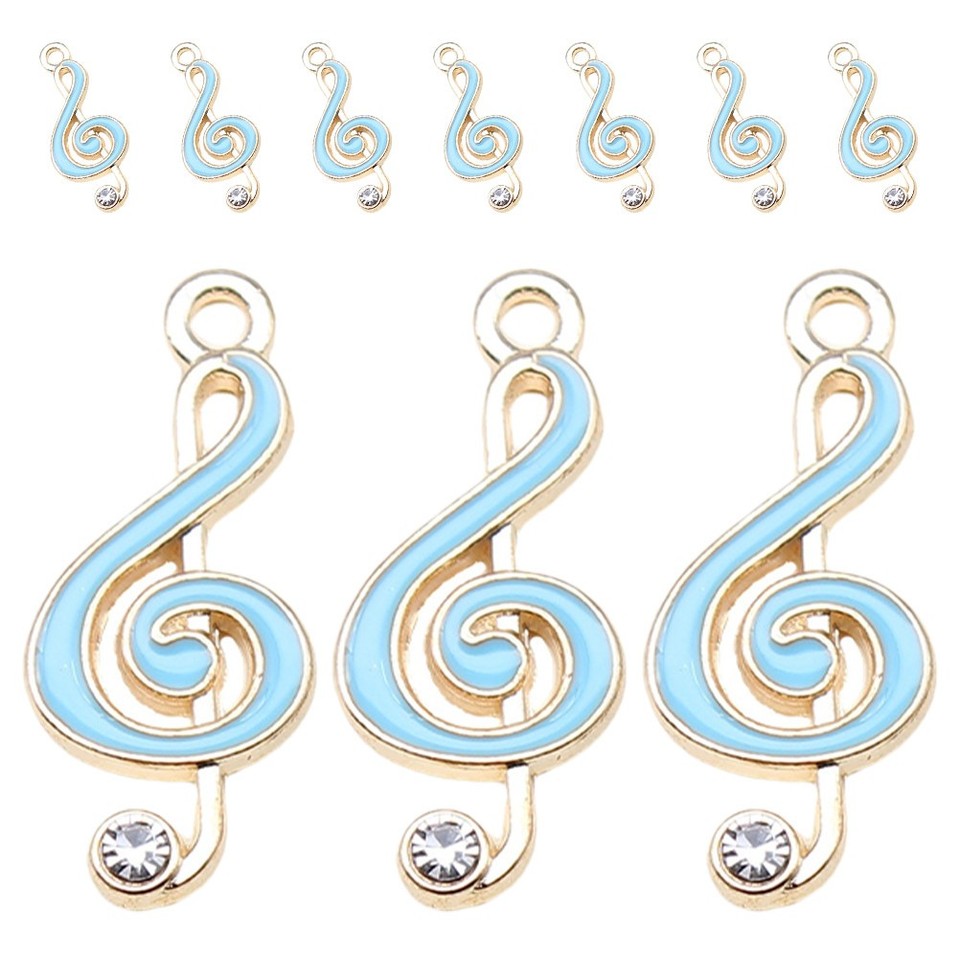 40 PCs DIY Music Notizen Charme Schmuck machen Musical Notes Charm ...