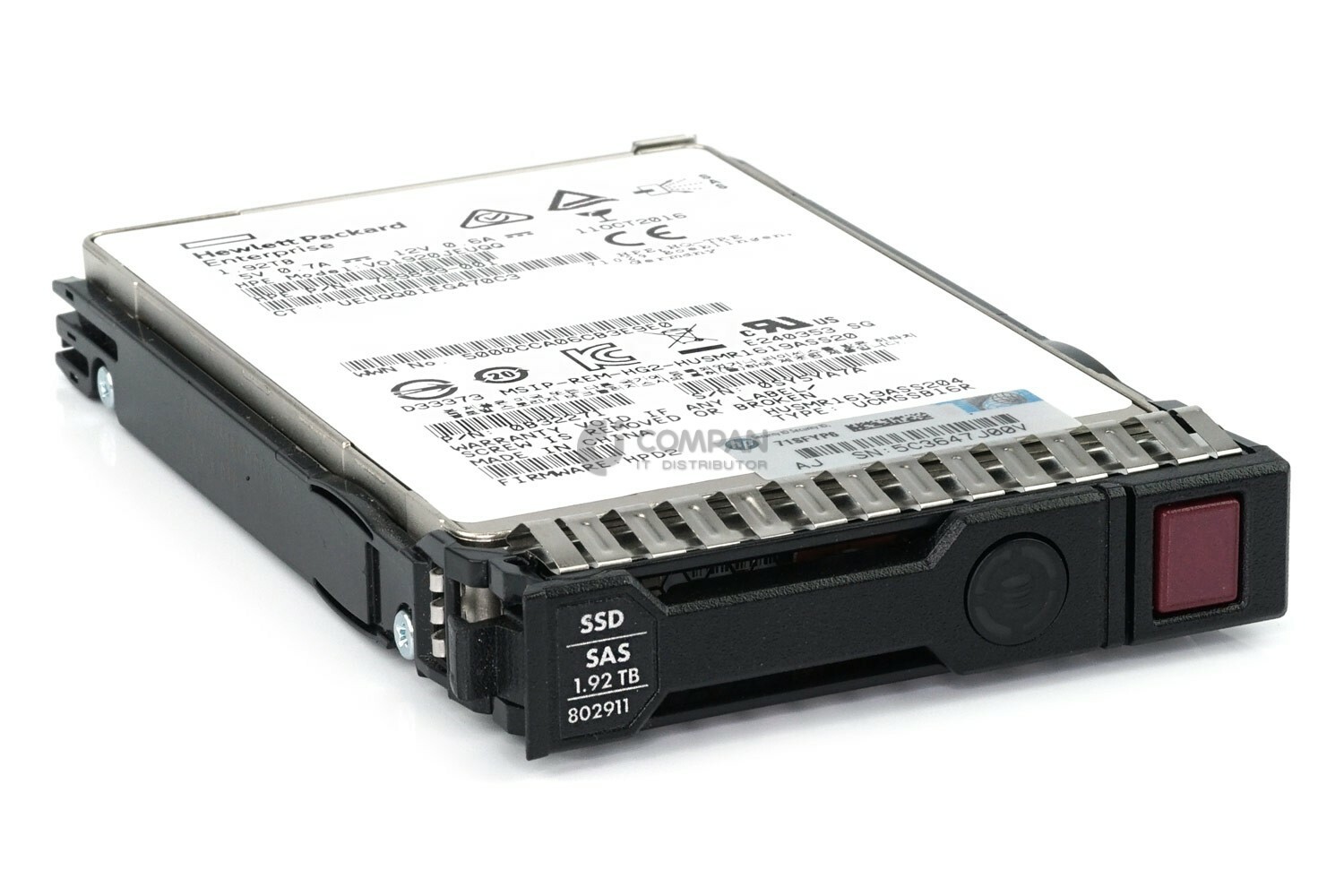 802911-001 HP 1.92TB 12G SSD SAS 2.5 SFF HOT-SWAP FOR HP SERVERS 802891 ...