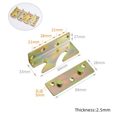 4" Sofa Furniture Hardware Interlock Connector Hook Bed Hinge 4Pcs | eBay