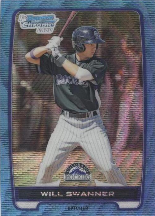 2012 Bowman - Chrome Prospects Will Swanner #BCP73 Blue Wave Refractor ...