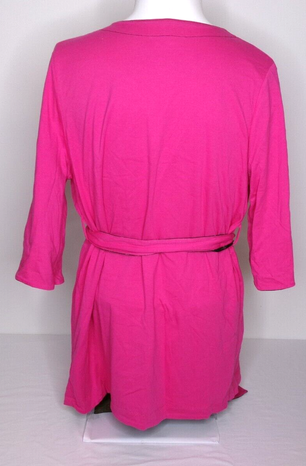 Reversible Black/Hot Pink Penthouse Pet Bedroom Accessories Cotton Robe ...