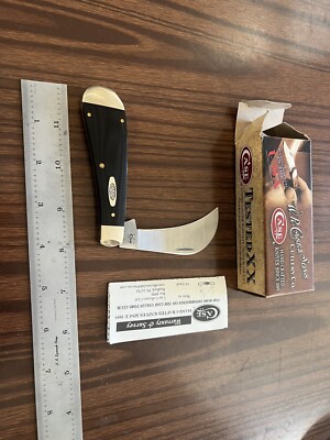 2011 “9 Dot”CASE XX 101011 HAWKBILL G10 BLACK HANDLE KNIFE PRUNER NOS ...