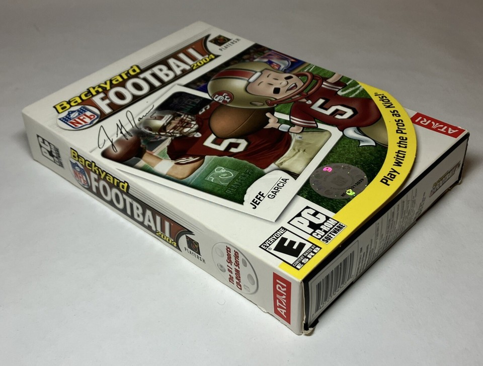 Backyard Football Game ‘04 Atari PC CD-ROM NFL Jeff Garcia Rated E ...