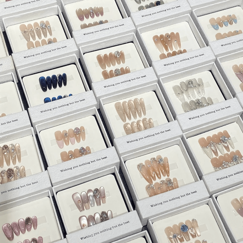 10pcs (1 Pack) High-Quality Nail Art Mystery Box Premium Press-On Nails ...