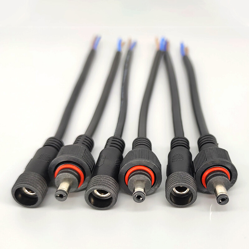 55*21mm DC Waterproof Power Extension Wire Cable 12V Plug Socket ...