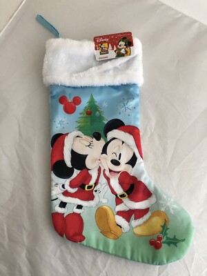 Disney Mickey & Mini Mouse 18” Christmas Stocking NWT | eBay