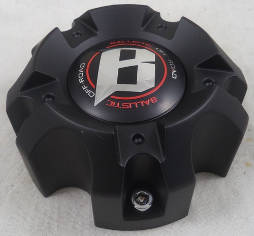 Ballistic Wheels Flat Black Wheel Custom Center Cap # CAP-WX03-135 / ...