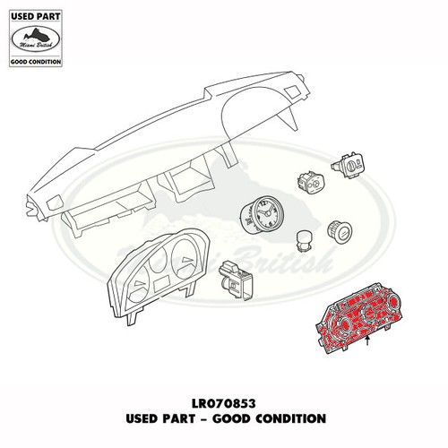 LAND ROVER HEATER CONTROL PANEL LR4 DISCOVERY 4 LR029588 USED | eBay