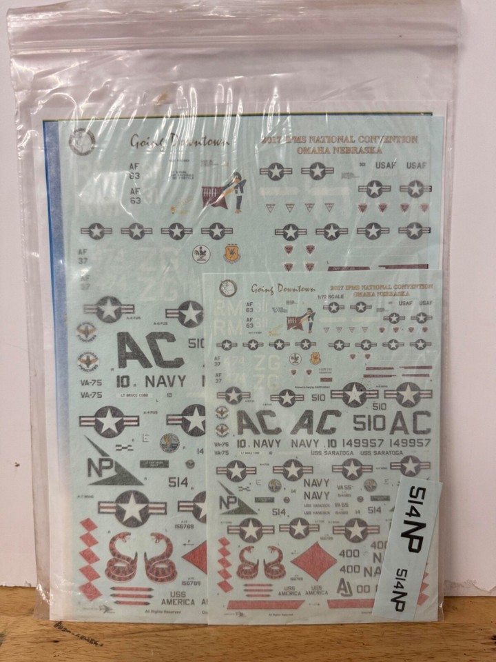 2017 IPMS Nationals show decal Sam Slayers Iron Hand & Wild Weasels 1/ ...