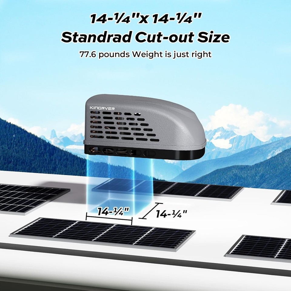15000BTU RV Air Conditioner Rooftop RV AC Unit Cooling for Camper ...