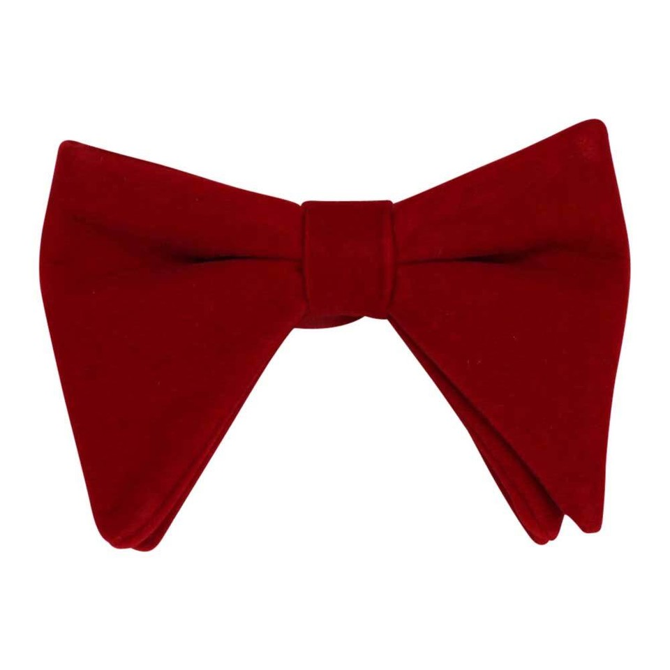 Oversized Big Bow Tie Velvet Satin Floral Pre-Tied Handmade Formal ...