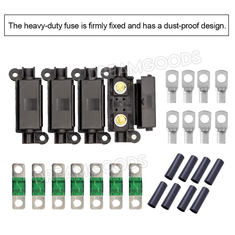 40A MIDI FUSE KIT 4 ANS Holder 7 x 40 AMP Fuses to suit Redarc BCDC ...