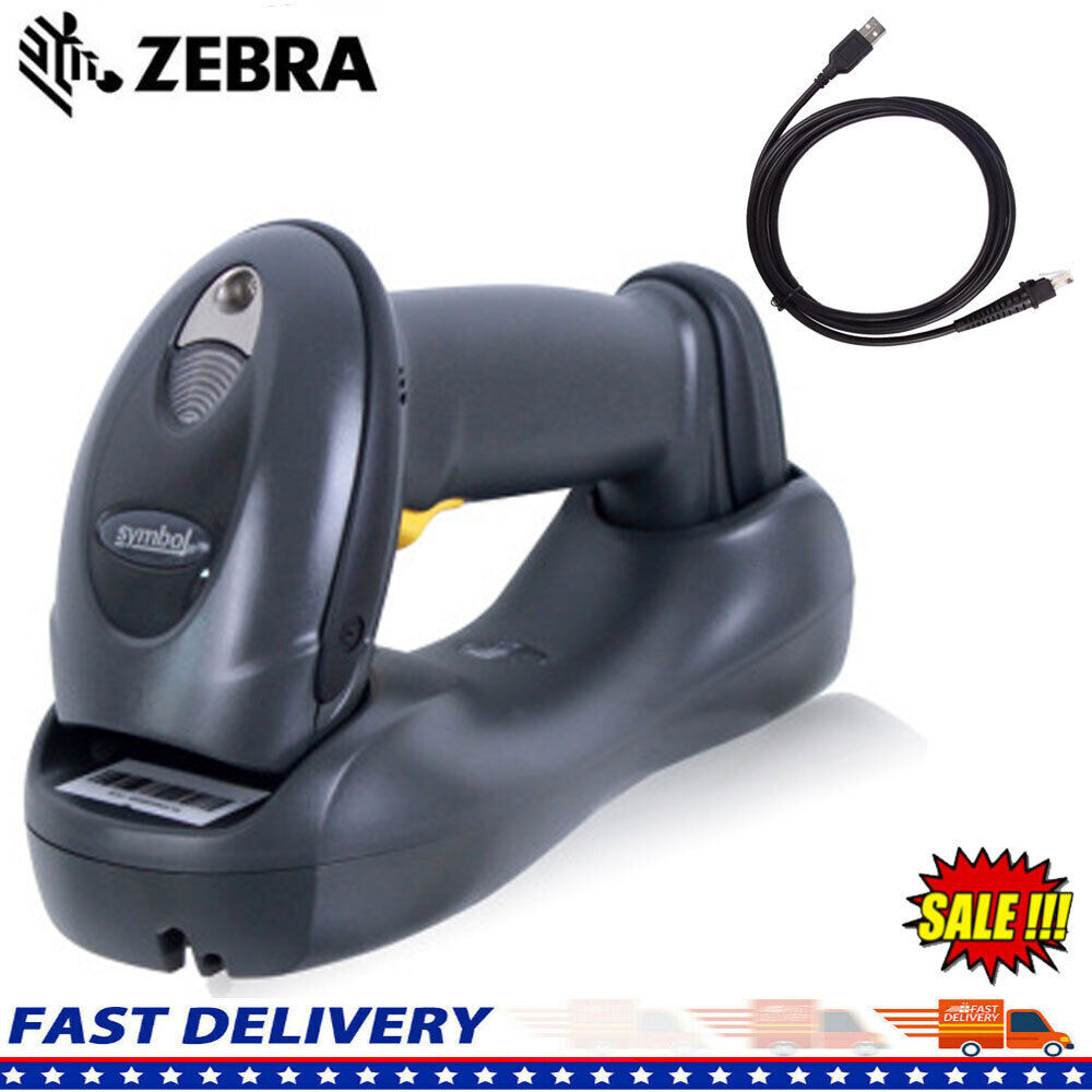 Symbol DS6878-SR20007WR Wireless Bluetooth 2D Barcode Scanner USB Kit W ...