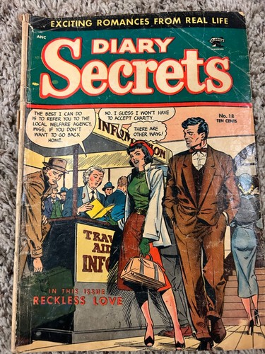Diary Secrets Vol 1 No 18 June 1953 Comic Book St. John Publishing ...