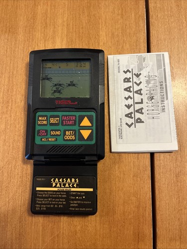 Caesars Palace Horse Racing Game 1994 by Tiger Handheld Electronic ...
