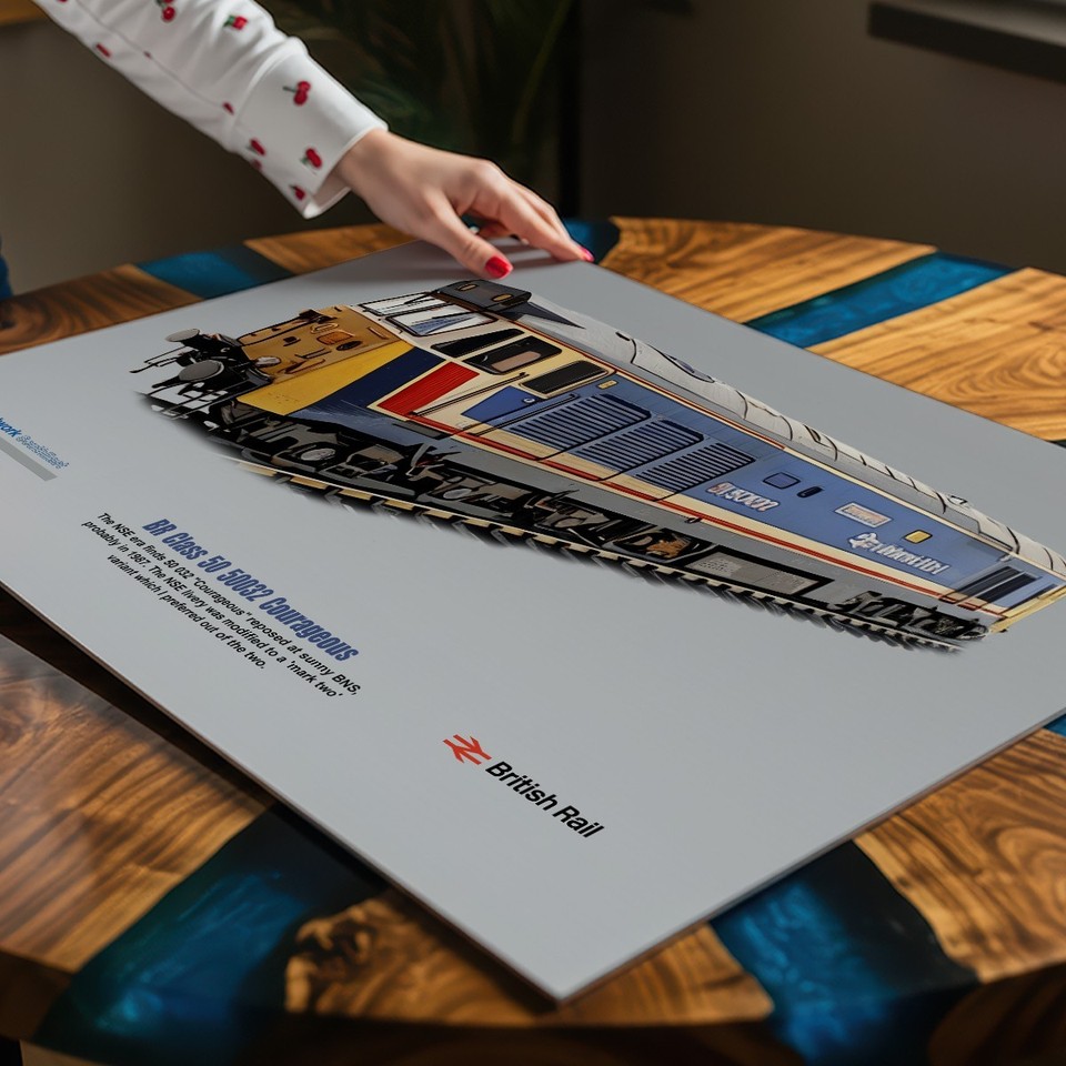 Class 50 Network Southeast Livery Loco A3 Artwork Print Poster Model ...