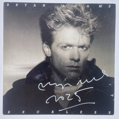 SIGNED BRYAN ADAMS RECKLESS VINYL ALBUM AUTHENTIC PROOF | eBay UK