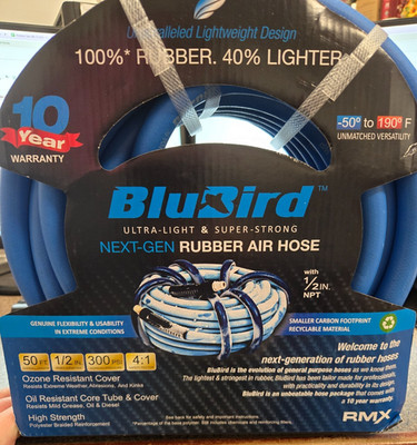 BlueBird BB3850-QC Blubird Rubber Air Hose Assembly 3/8in X 50ft W ...