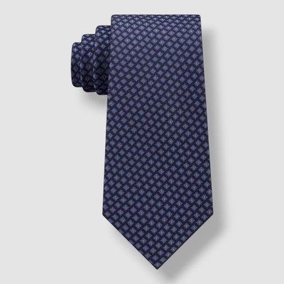 Michael Kors Mens Blue Tile Cubes Silk Neck Tie 58x3.25 | eBay