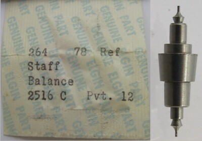 Elgin pocket Watch 18s 2516 C balance staff #723 pivot 12 | eBay