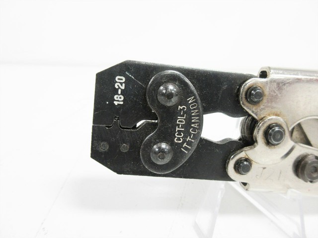 Itt-cannon Cct-dl-3 Hand Crimp Tool 18-20 AWG With Locator for sale ...