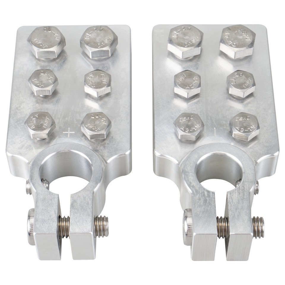 For Car Audio 6 Spot Flat Multi Connection Battery Terminals For SAE ...