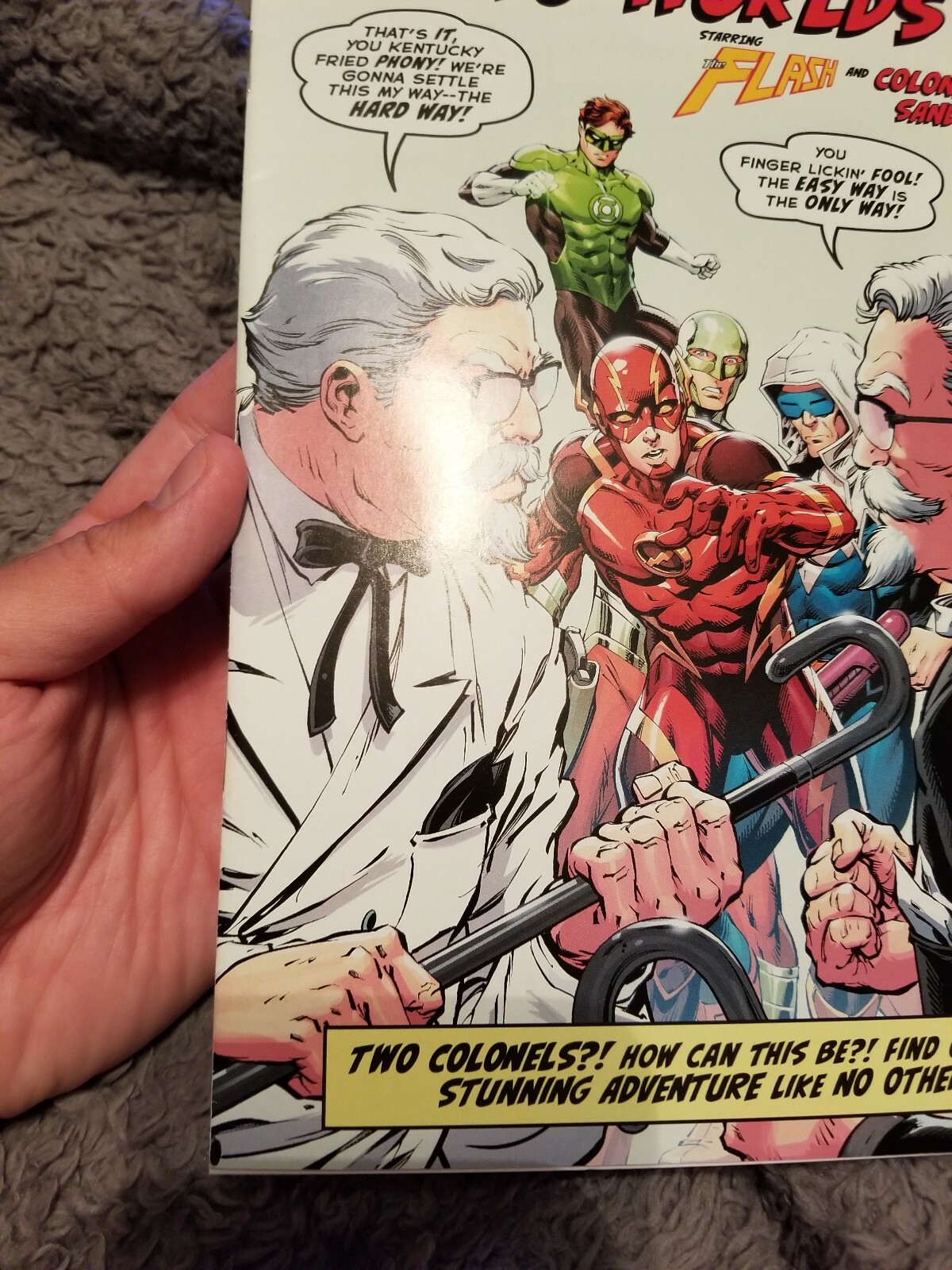 THE COLONEL OF TWO WORLDS #1 FLASH GREEN LANTERN KFC PROMO COMIC SCARCE ...
