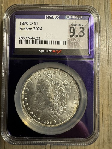 1890 o morgan silver dollar Vault Box NGC 9.3 | eBay