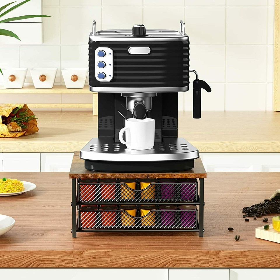 2Tier Coffee Pod Holder Drawer 72 K-Cup Storage Organizer Coffee ...