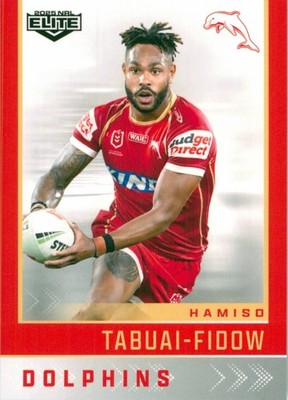 2025 Dolphins NRL TLA Elite Card - Hamiso Tabuai-Fidow | eBay