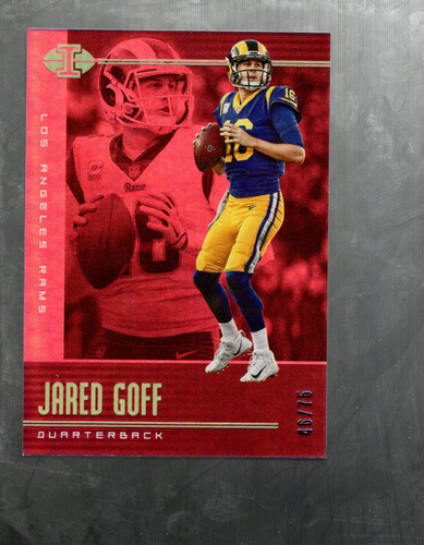 B1709- 2019 Panini Illusions Trophée Collection Rose #38 Jared Goff ...