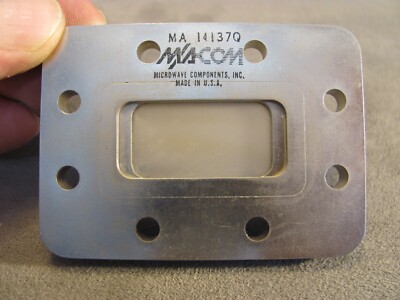 Waveguide WR159 Glass PTFE Pressure Window Flange C-band 4.90-7.05Ghz ...