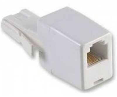 UK BT 431A PLUG TO RJ11 SOCKET TELEPHONE ADAPTER CONNECTOR, 6P4C ...