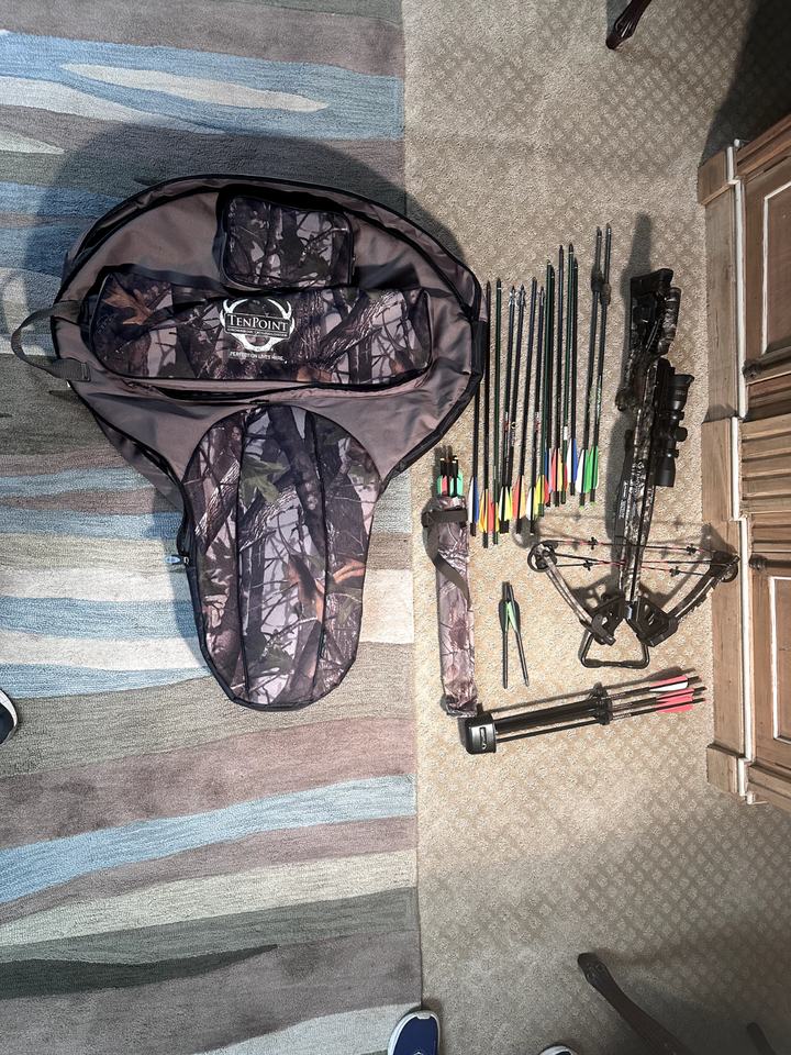 Tenpoint Turbo GT Crossbow Lightly Used with Scope, Case, and ARROWS ...