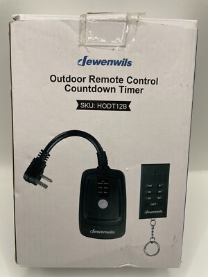 Dewenwils Outdoor Remote Control Countdown Timer HODT12B Outlet Timer ...