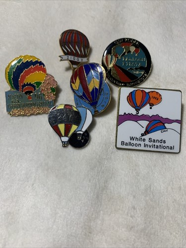 6 Hot Air Balloon Pin Vintage .8 | eBay