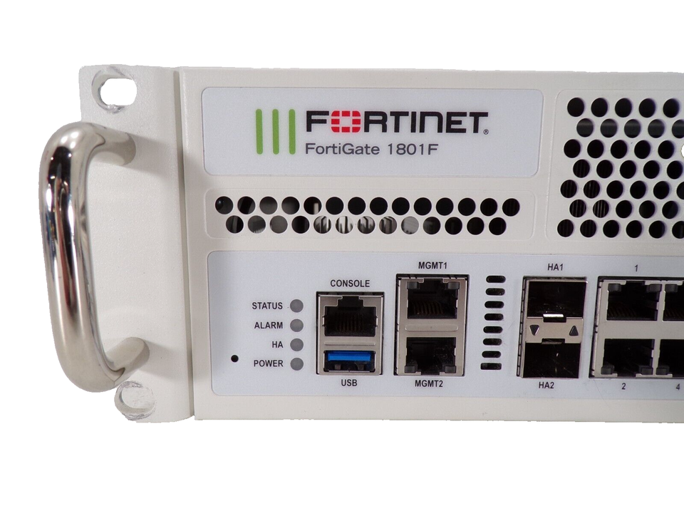 Fortinet FG-1801F 1800F Firewall 4 x 100G/40G QSFP28 slots, 12 x 25GE ...