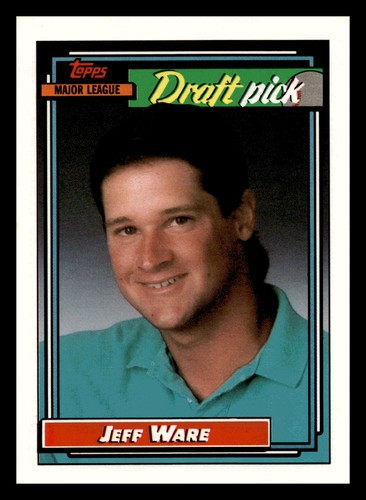 1992 Topps Jeff Ware RC Rookie Draft Pick #414 Centered Mint | eBay