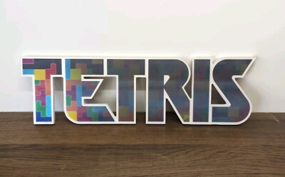 Tetris Prism ARCADE GAME Wood COOL SIGN VINTAGE LOOK VIDEO PINBALL ...