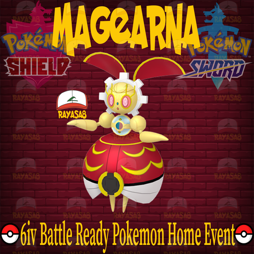 Pokemon Sword & Shield Magearna Original Color 6IV Battle Ready Home ...